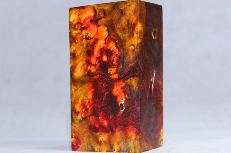 Stabilized Maple Burl Wood Mod Block