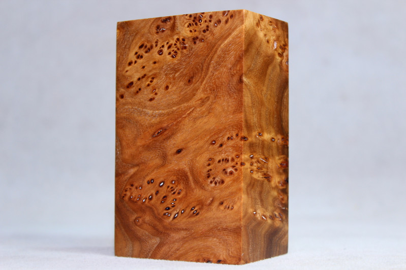 Stabilized Elm Burl Wood Mod Block