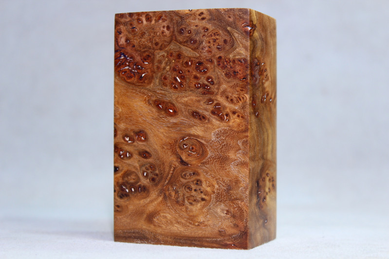Stabilized Elm Burl Wood Mod Block